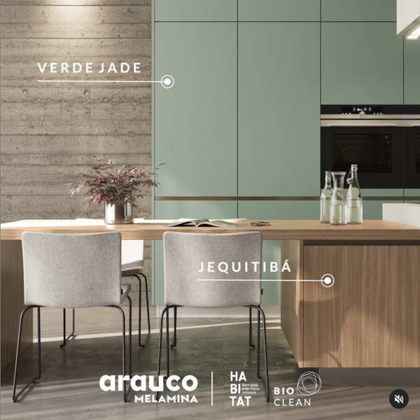 MDF VERDE JADE 2 FACES ARAUCO - Casa das Marcenarias